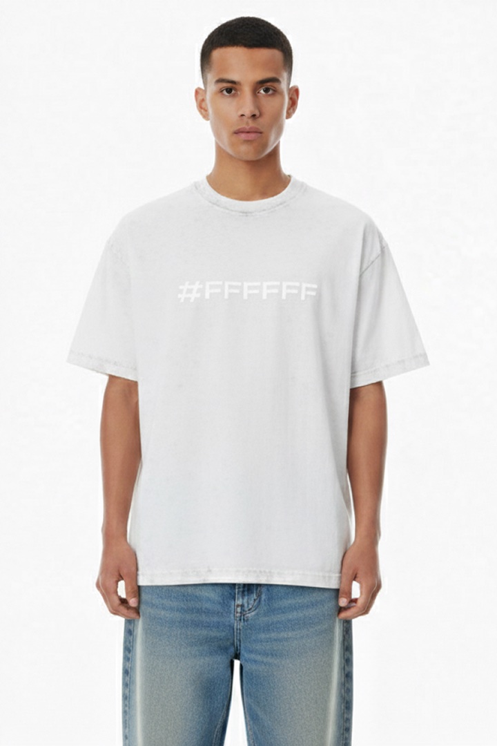 HEX #FFF カラーコード Tシャツ - White - SUNYX | コンセプチュアルファッション | SUNYX